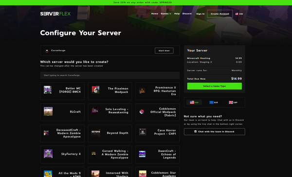 How to deploy a Curseforge Minecraft Server | ServerFlex
